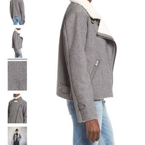 J.O.A. | Jackets & Coats | Joa Sherpa Motorcycle Jacket Xs | Poshmark